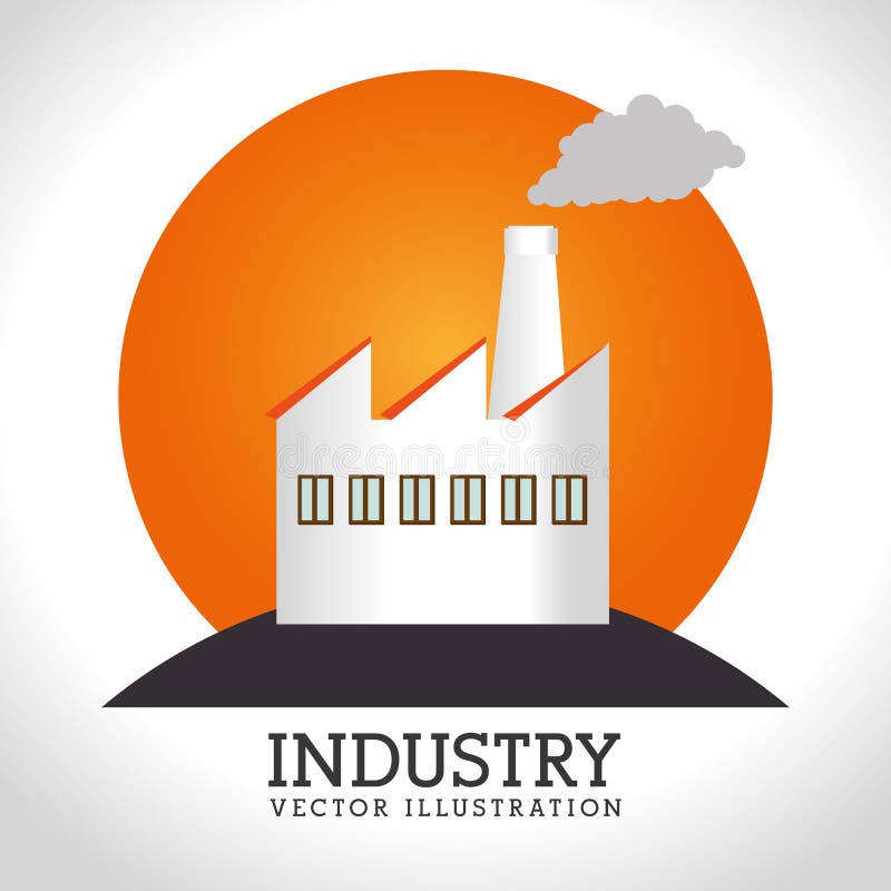Industry Design Over White Background Vector Illustration Stock Vector ...