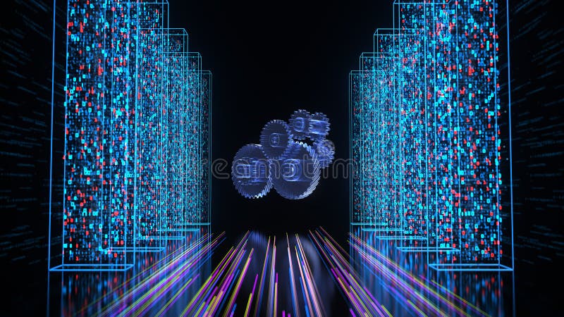 Industry 4.0, Digital Development Stock Image - Image of precision ...