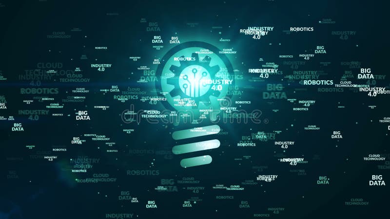 Digital Technology Animation. Blur Technology Background Digital Wave ...