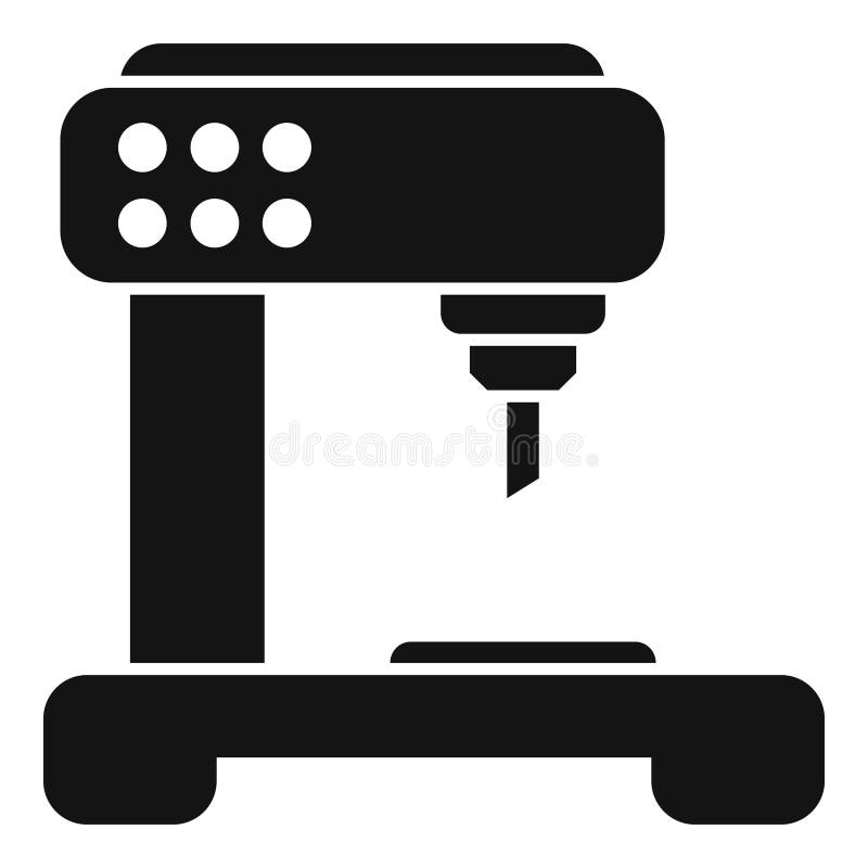 Industry Drill Machine Icon Simple Vector. Computer Beam Design Stock ...