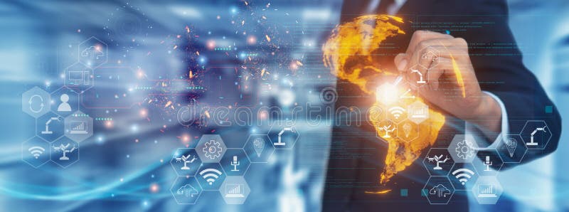 Industry Engineer Manager in Factory,using Visual Screen Interface ...