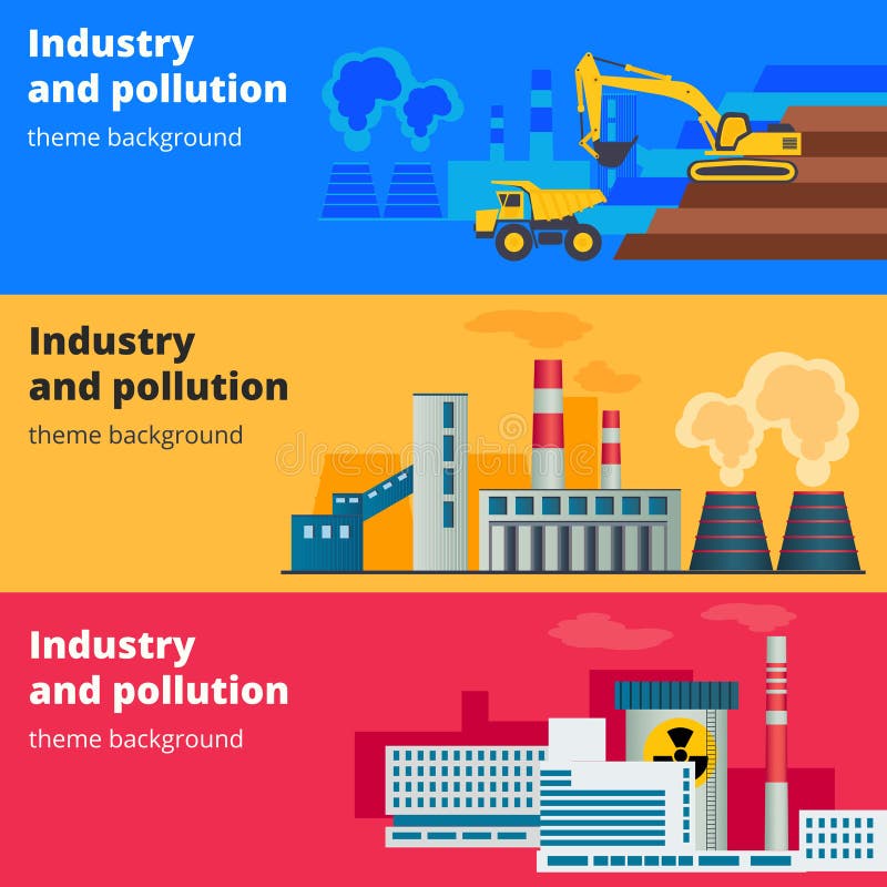 Industry and Environmental Pollution Theme Templates. Construction and ...