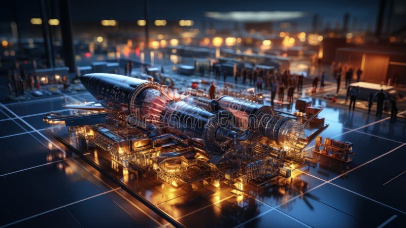 Industry 4.0 Factory: Chief Engineer Holding Digital Computer Stock ...