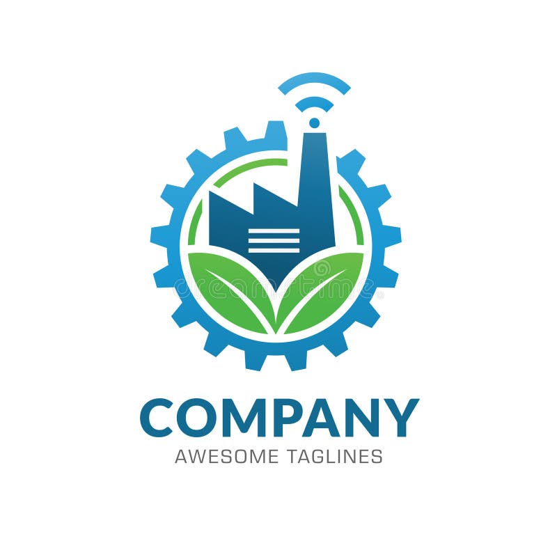 Industry with Green Energy Technology System Stock Vector ...