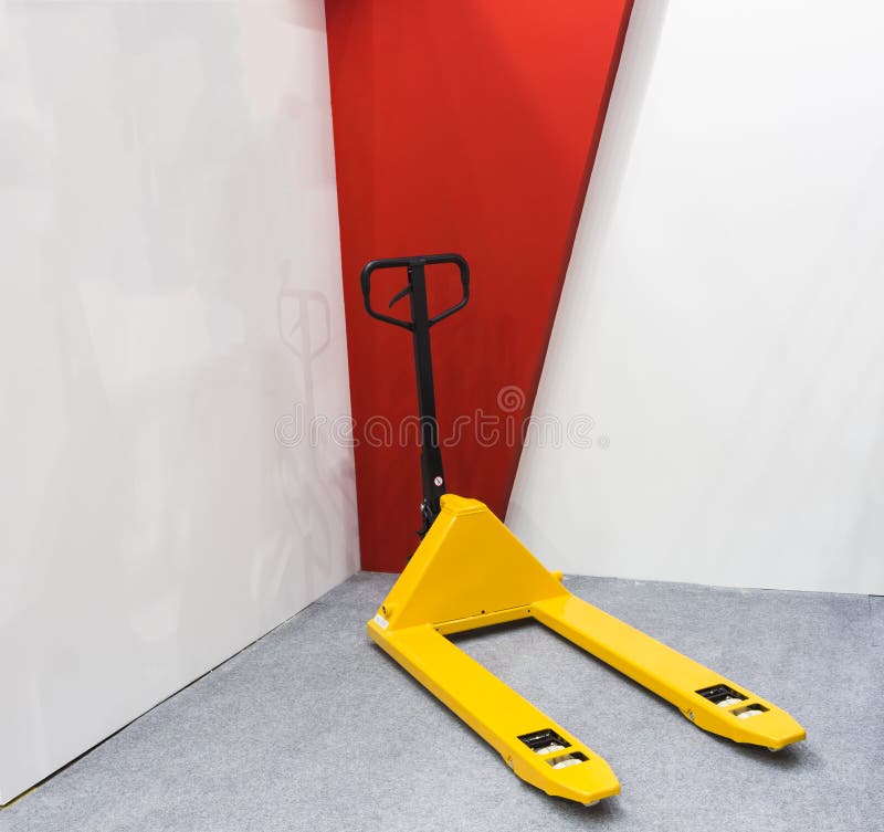 Industry Hand-lift in an Exhibition Stock Image - Image of production ...