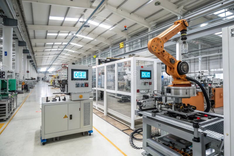 Industry 4.0: IoT and Automation in Smart Factories Stock Illustration ...