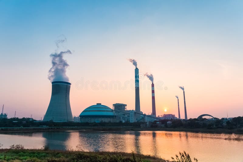 Industry Landscape of Power Plant Stock Photo - Image of industrial ...