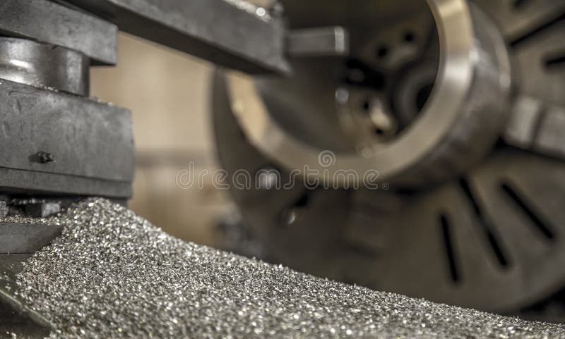 Industry Lathe Machine Work Tool Steel Stock Photo - Image of machine ...