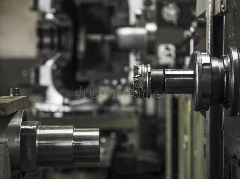 Industry Lathe Machine Work Tool Steel Stock Photo - Image of cutting ...