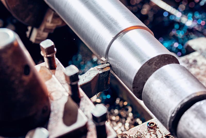 Industry Machine Iron Tools. CNC Turning Cutting Metal is Operation ...