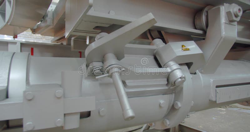 Close Up of an Operating Mud Gun Machine for the Blast Furnace, 4k ...