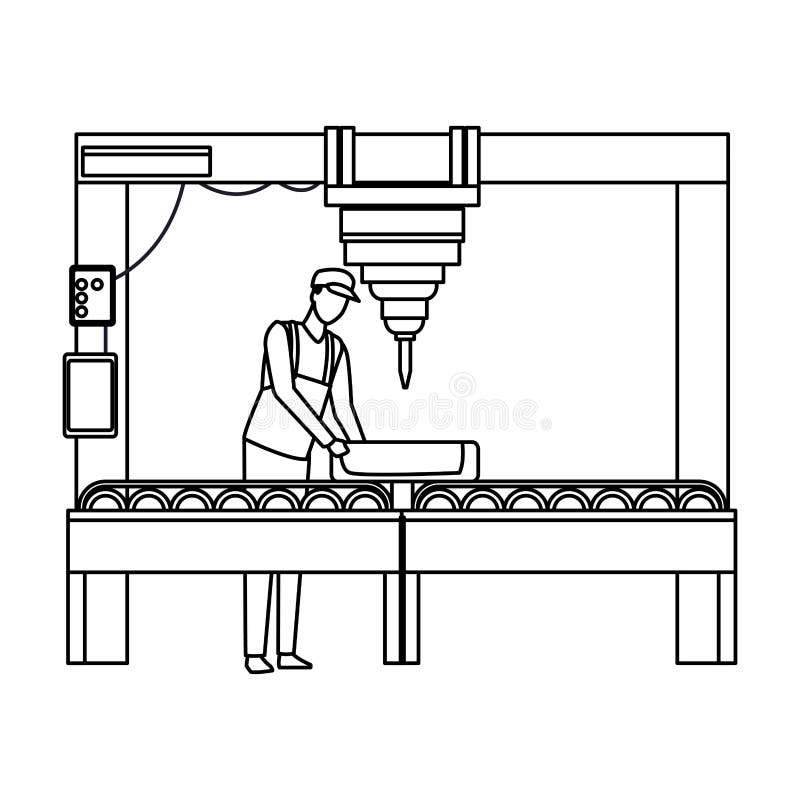 Industry Car Manufacturing Cartoon Stock Vector - Illustration of ...