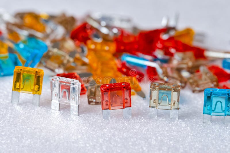 Industry Microelectronics Ideas. Closeup Shot of Batch of Colorful ...