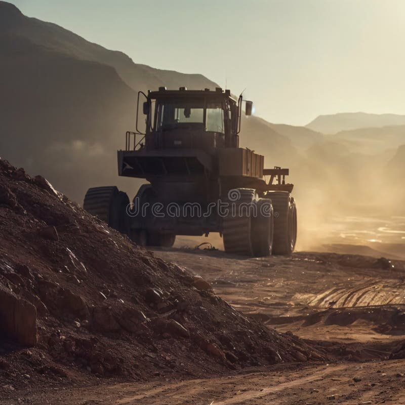 Industry. mining stock illustration. Illustration of dump - 344572597