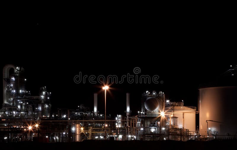 Industry at night stock photo. Image of heavy, sailing - 13507608
