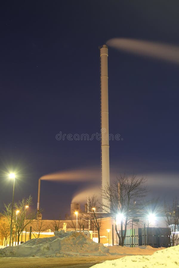 Industry at night stock image. Image of manufacturing - 6548047