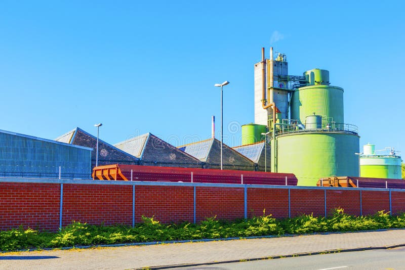 Industry Park from Roadside Stock Image - Image of germany, factory ...