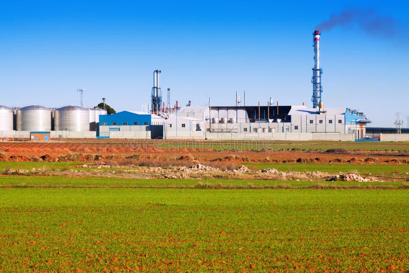 Industry plant near field stock image. Image of distribution - 57277359