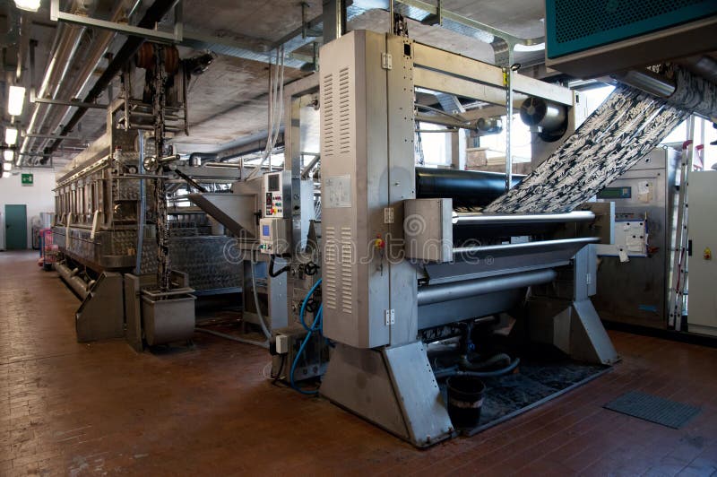 Industry: Plant for Textile Printing Stock Image - Image of industry ...