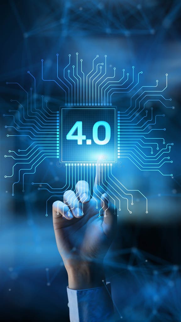 4.0 Industry, Revolutionizing Manufacturing with Smart Technologies Technology Concept ...