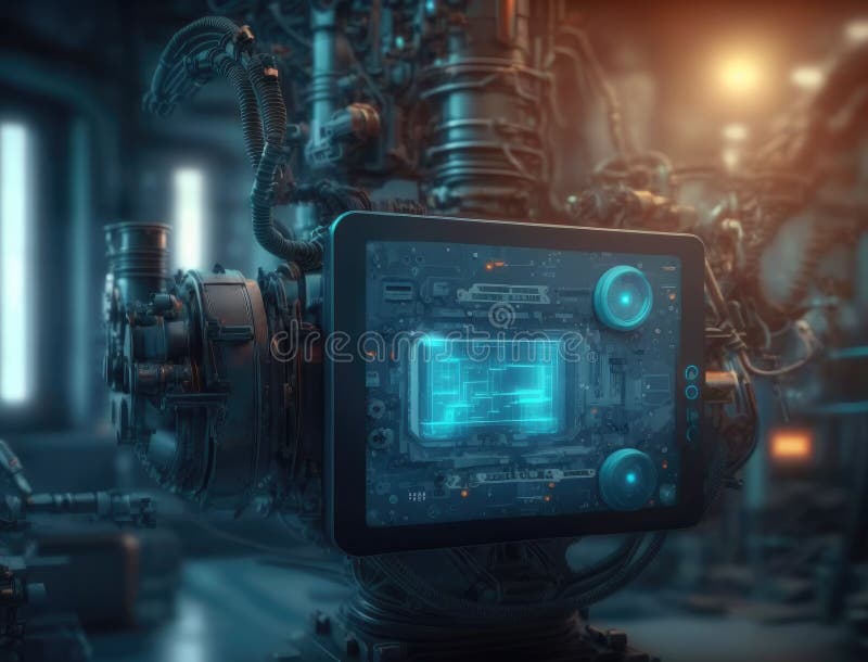 Industry 4.0 Robot Concept .Engineers Use Laptop Computers for Machine ... Industry 4.0 Robot Concept .Engineers Use Laptop Computers for Machine ...