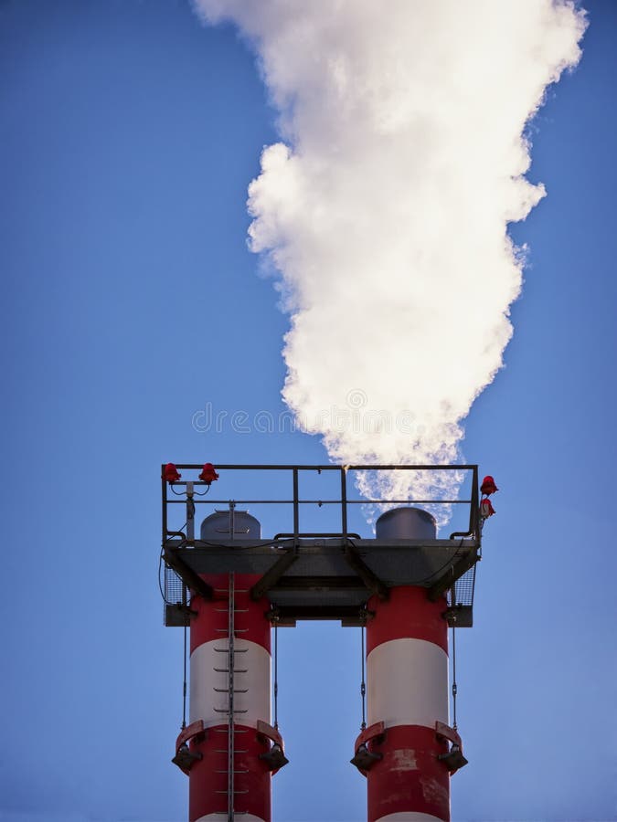 Industry smoke stacks stock photo. Image of chimney, contemporary ...