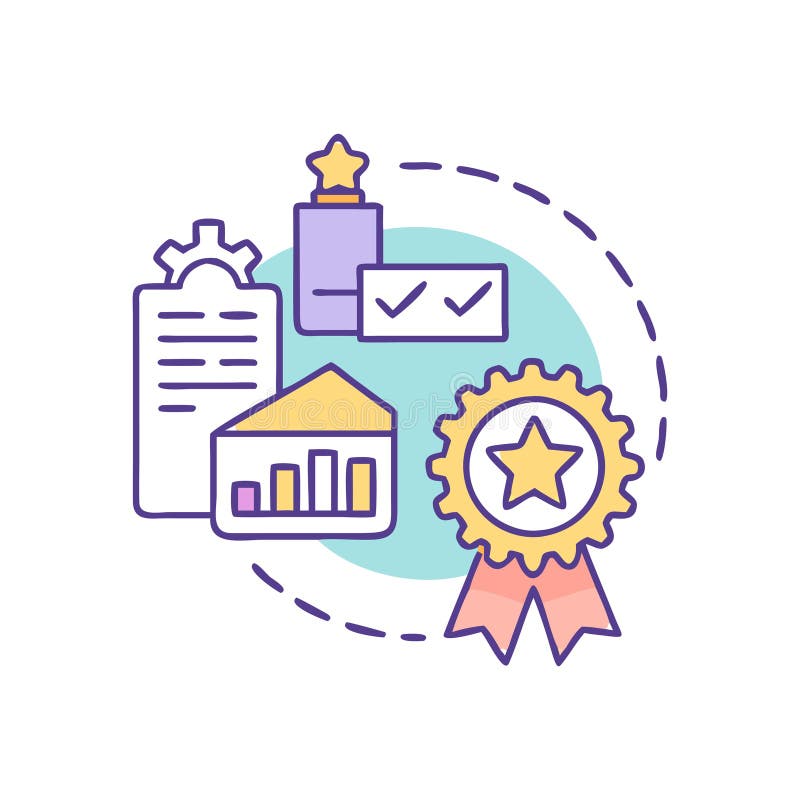 Industry Standards Icon for Quality Assurance Stock Vector ...