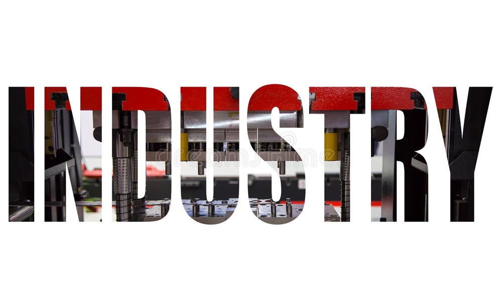 Industry text logo stock illustration. Illustration of industry - 143966485