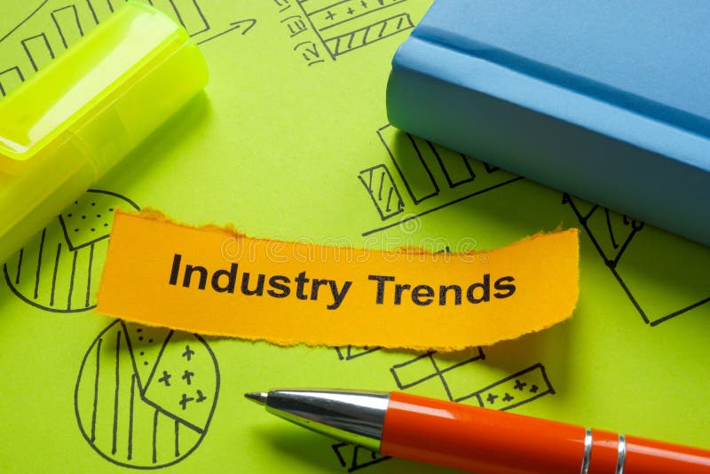 Industry Trends and Graphs. Market Analysis. Stock Image - Image of ...