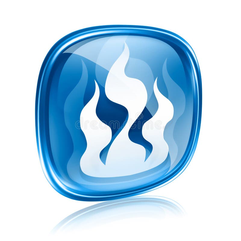 Industry Warning Sign Blue Glass. Stock Illustration - Illustration of ...