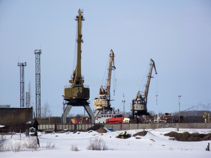 Industry, Winter, Drilling Rig, Snow Stock Image - Image of snow ...