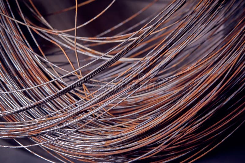 Industry Wire Roll Up in Storage Stock Photo - Image of close, coil ...