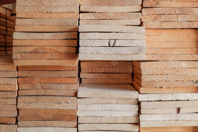 Industry Wood Processing Chamcha Wood Material in Warehouse Stock Image ...