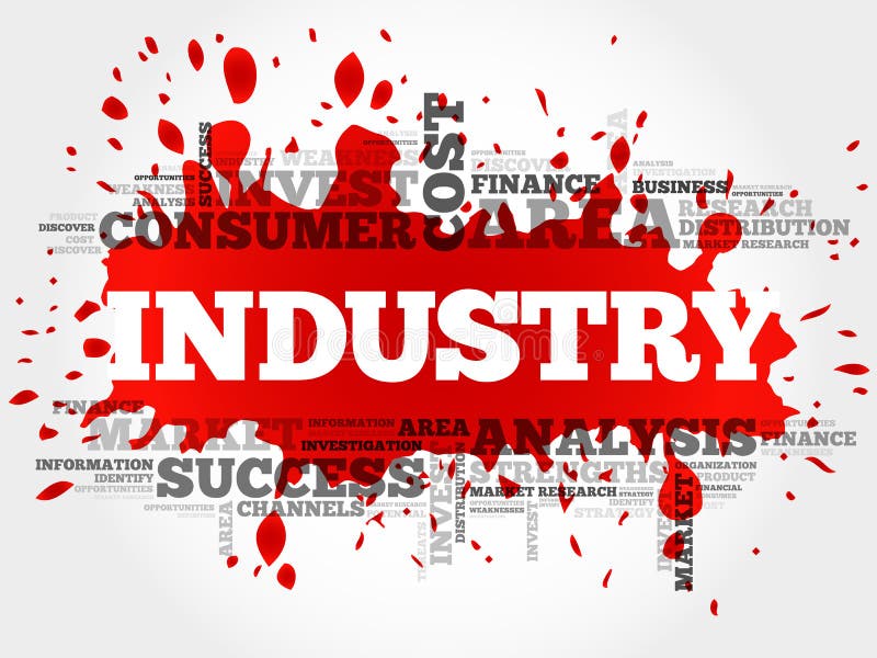 Industry word cloud stock illustration. Illustration of industry ...