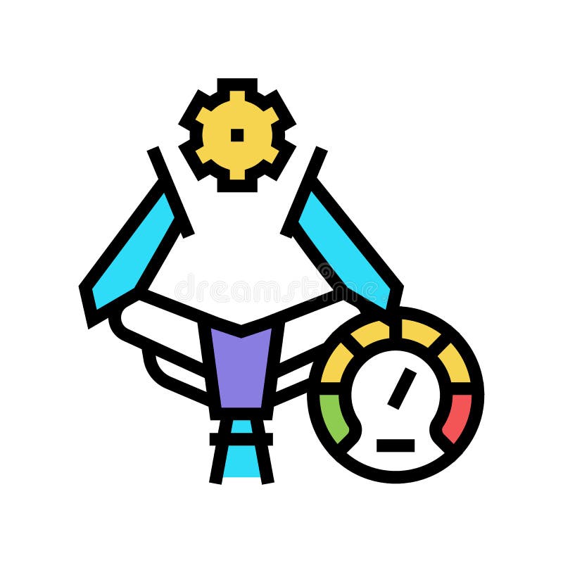 Industry Work Process Optimize Color Icon Vector Illustration Stock Vector - Illustration of ...