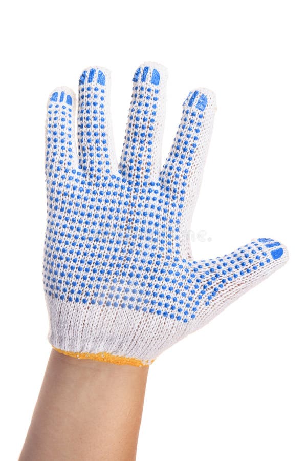 Industry Worker Gloves Isolated Stock Image - Image of white, safety ...