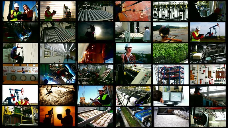 Split Screen Collage Different People Diverse Young and Old Happy ...