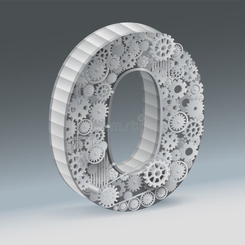 Industry Zero alphabet stock vector. Illustration of dimension - 159324930