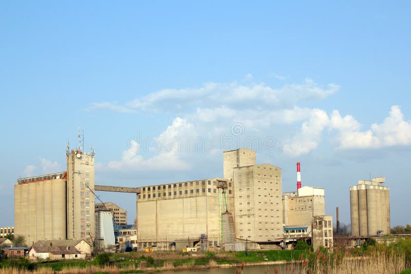 Industry zone stock image. Image of silo, warehouse, tower - 30549943