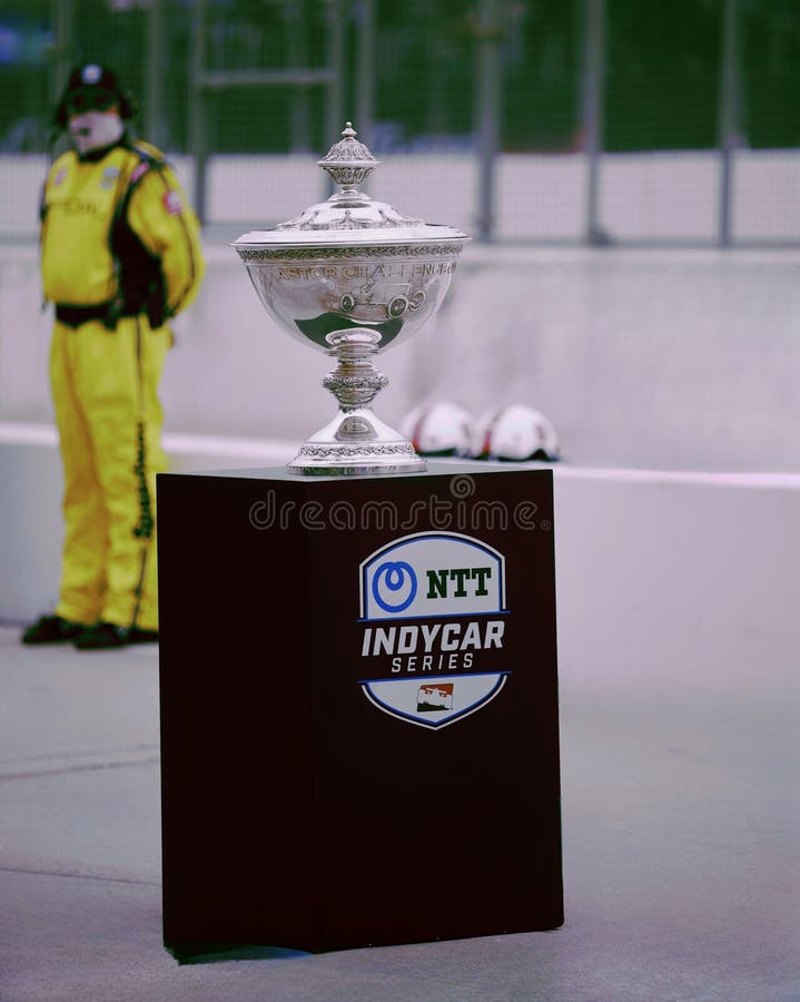 Indy Cup on Display in Front of a Man Standing Editorial Image - Image ...