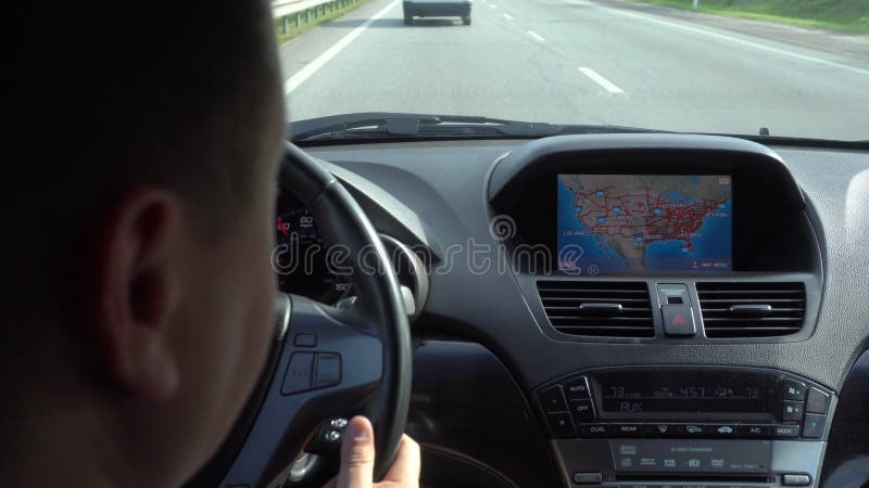 Inside a Car. a GPS Module is on Stock Photo - Image of navigation ...