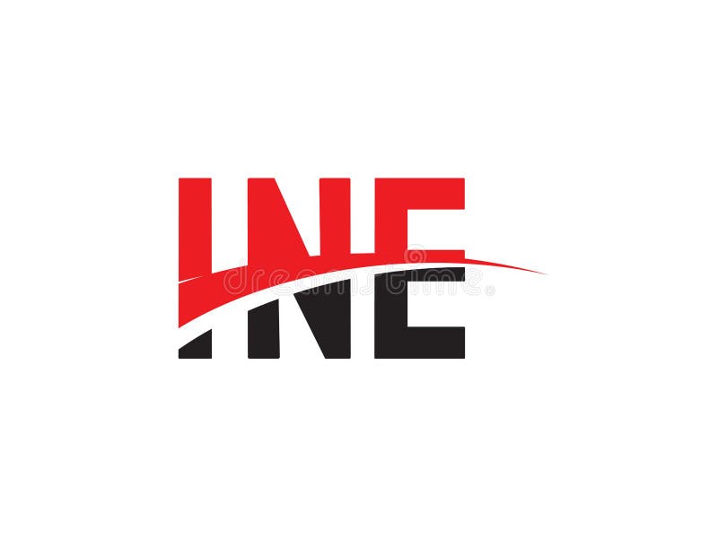 INE Letter Initial Logo Design Vector Illustration Stock Vector ...