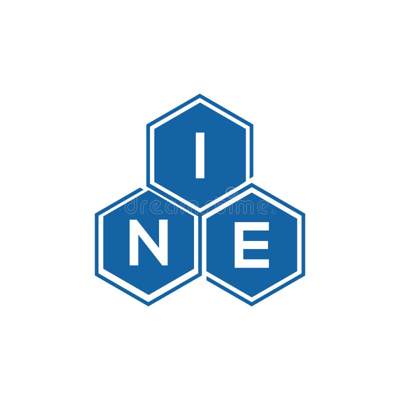 INE Letter Logo Design on Black Background.INE Creative Initials Letter ...