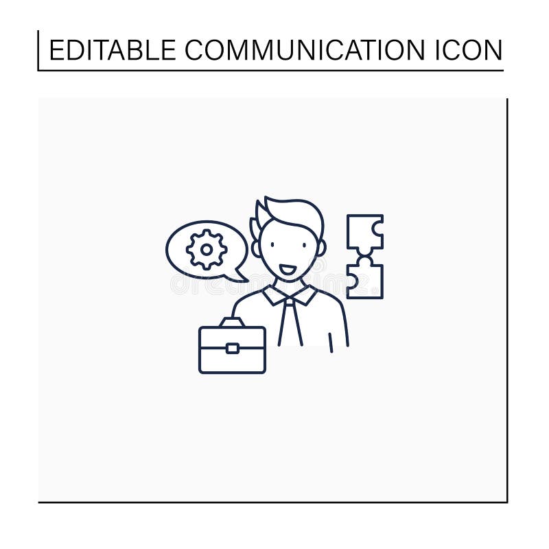 Ineffective Communication Flat Icon Stock Vector - Illustration of ...