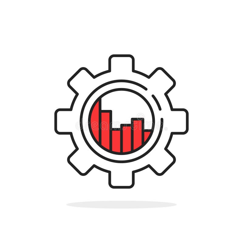Inefficient Decrease Like Operational Metric Icon Stock Illustration ...