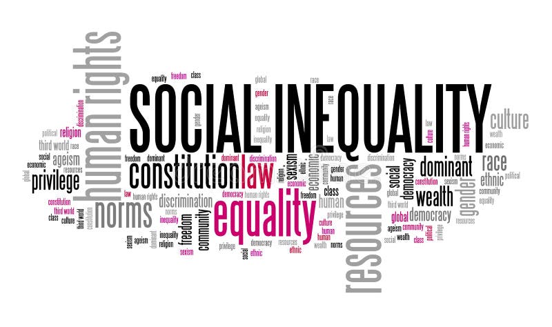 Inequality Concept Vector Illustration Man Versus Woman In Business ...