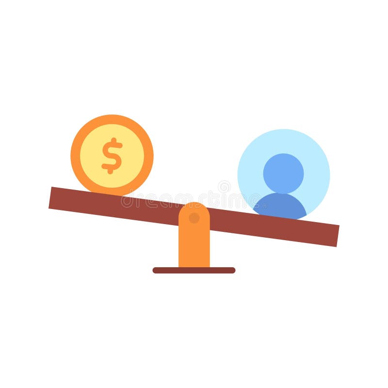 Inequality Icon Vector Image. Stock Vector - Illustration of isolated ...