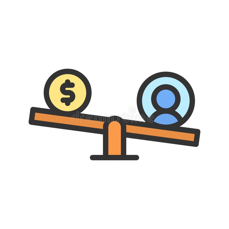 Inequality Icon Vector Image. Stock Vector - Illustration of isolated ...