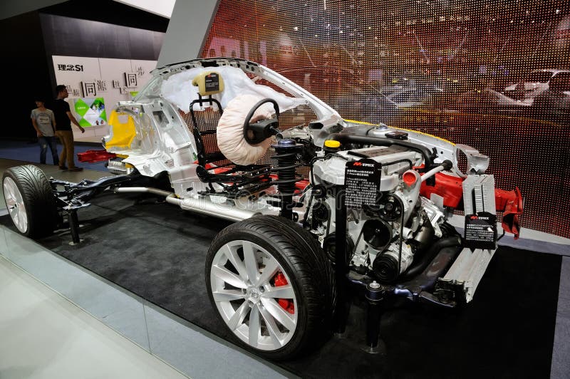 Internal structure of car editorial stock image. Image of exhibition ...