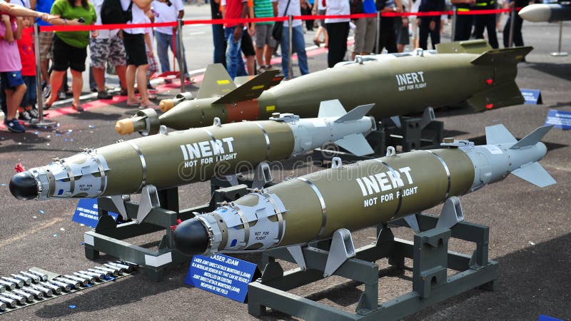 Inert Laser Joint Direct Attack Munition Bombs Editorial Photography ...